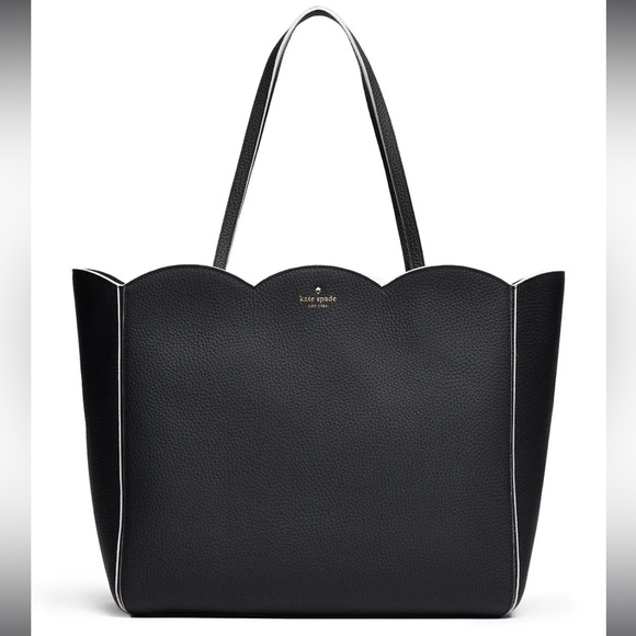 kate spade | Bags | Kate Spade Leewood Place Rainn Scalloped Tote ...